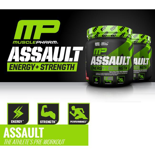 MusclePharm Assault Preworkout (30Servings) Pre Workout พรีเวิร์คเอ้าท์ ...