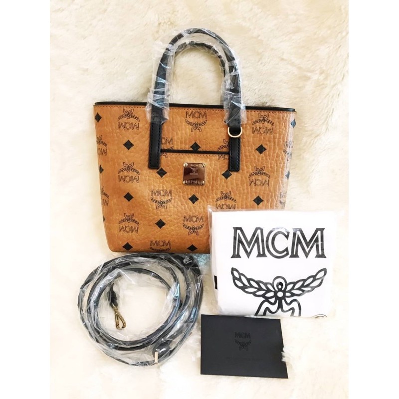 Mini Anya Shopper In Visetos Cognac MCM ®TH | atelier-yuwa.ciao.jp