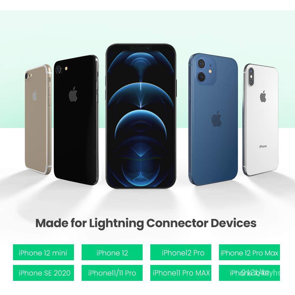 EM2S UGREEN MFi Lightning to 3.5mm Jack AUX Cable Headphone Adapter for ...