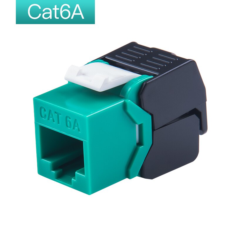 10G Ethernet RJ45 CAT6A Colorful Keystone Jacks Toolless Type Network ...