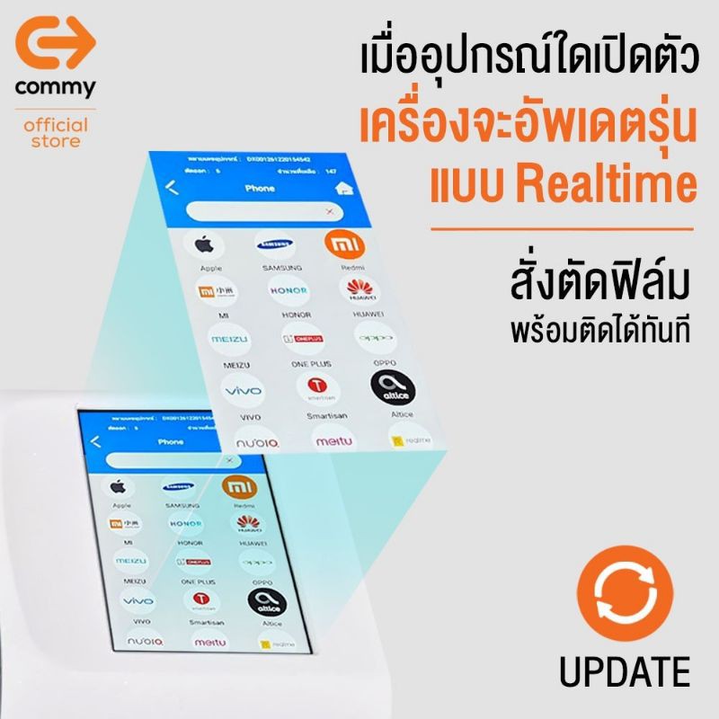 (ผ่อน010เดือน) เครื่องตัดฟิล์มไฮโดรเจลอัจฉริยะ Commy Cm001 - gadgetonline6302 - ThaiPick
