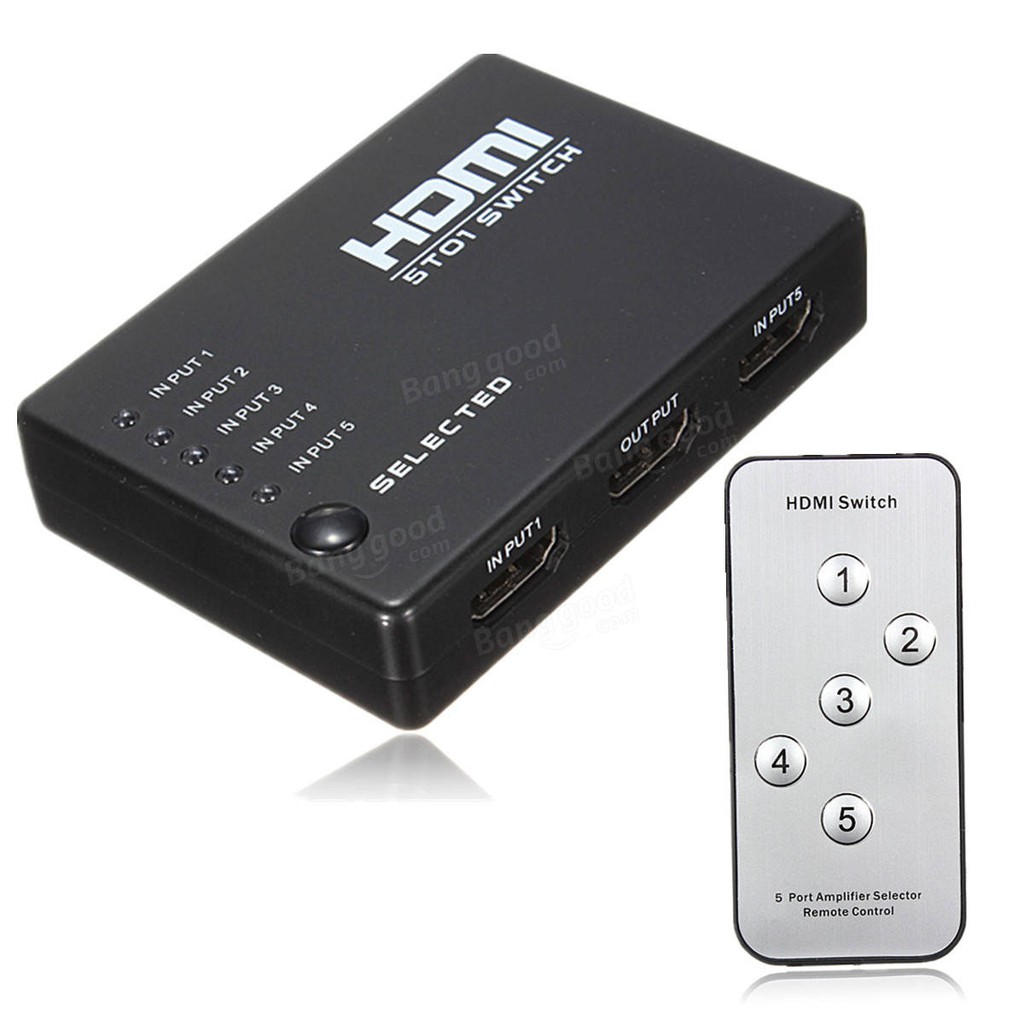 Mini HDMI Splitter Switch Switcher Box Selector Remote Control อย่างดี ...