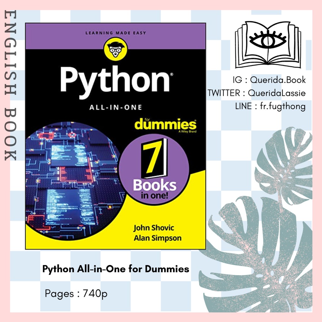 [Querida] หนังสือภาษาอังกฤษ Python All-in-One for Dummies | Shopee Thailand