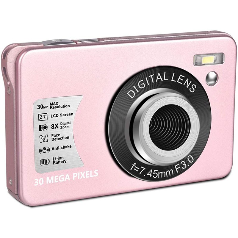 HD 1080P Digital Camera 30 MP Mini 2.7 Inch LCD Screen Camera with 8X ...