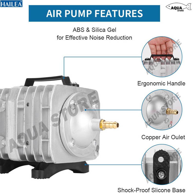 Hailea ACO 318 ปั๊มลมลูกสูบ - aqua_storium - ThaiPick