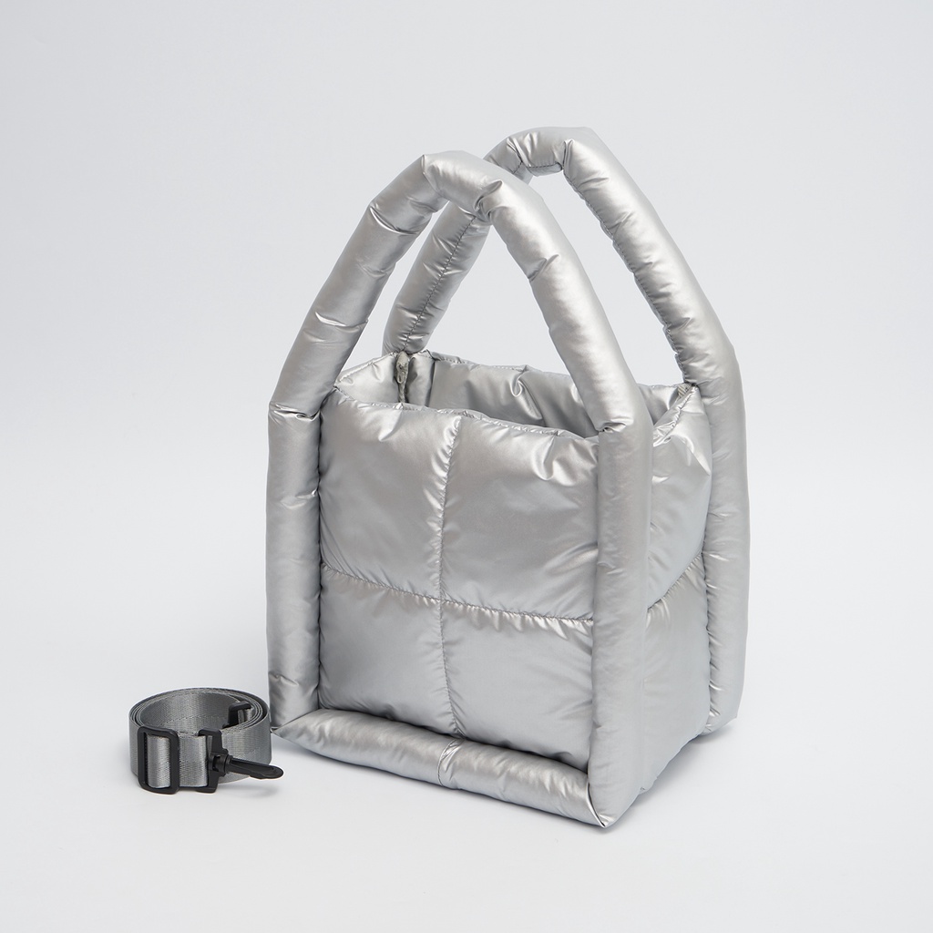 LONGLAI BLOWEE TOTE BAG - SILVER - longlaileather - ThaiPick