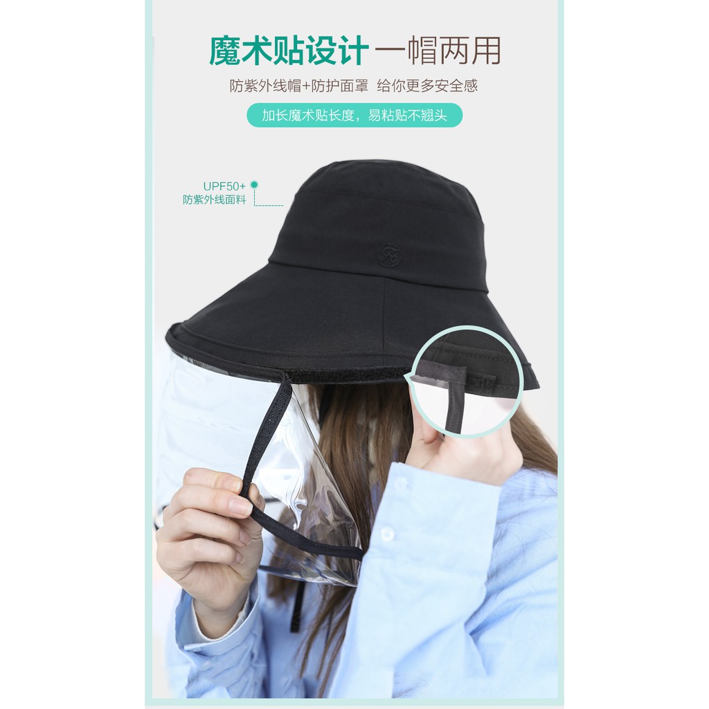 Anti-dust Anti-fog Hat Facial Protective Cover Cap Anti-spitting Men ...