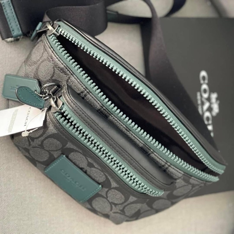 ผ่อน0%~แท้100%???? C6765 F75776 คาดอก คาดเอว Coach WESTWAY BELT BAG IN ...