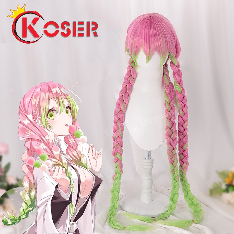 COSER KING Anime Kanroji Mitsuri Anime Demon Slayer: Kimetsu No Yaiba ...