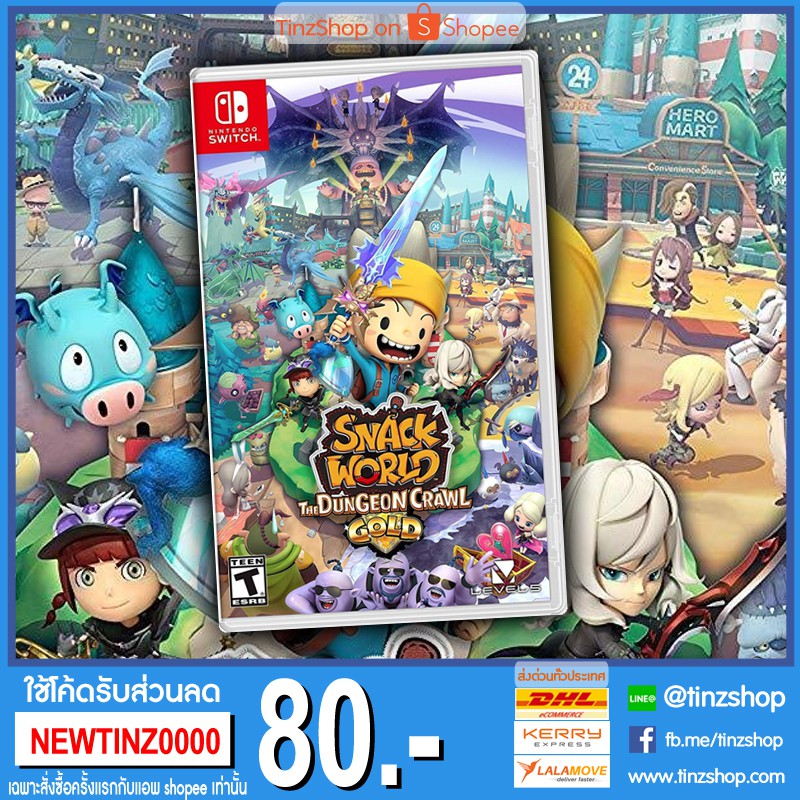 Nintendo Switch Snack World The Dungeon Crawl Gold Zone US English ...