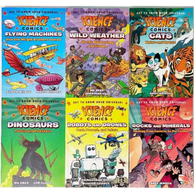 Science Comics Series 1 ชุดมี 20 เล่ม 4 สีทั้งเล่ม หนังสือภาษาอังกฤษ ...