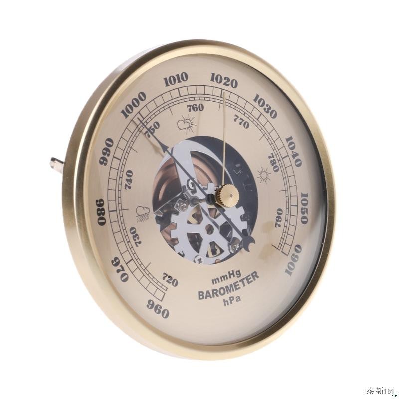 OOTDTY 108mm Wall Mounted Barometer Perspective Round Dial Air Weather ...