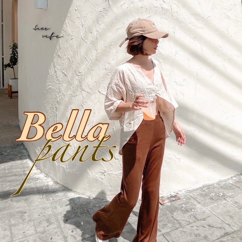 Bella Pants กางเกงขาม้าผ้าร่องนุ่มนิ่ม ใส่สบายมาก ๆ เลยงับ - sineyisa ...