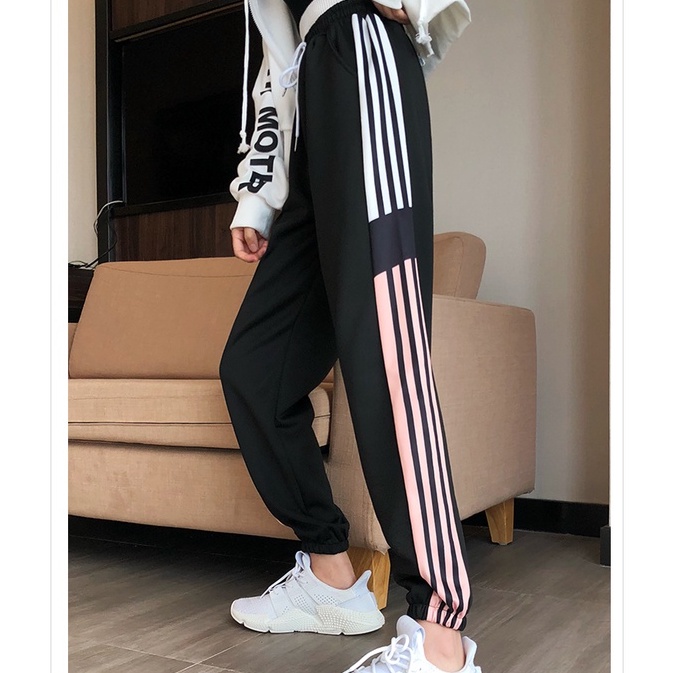 ES2020 กางเกงวอร์มแฟชั่นผู้หญิง ผ้าบางเบาสบาย คอตตอน - es.shop28 - ThaiPick