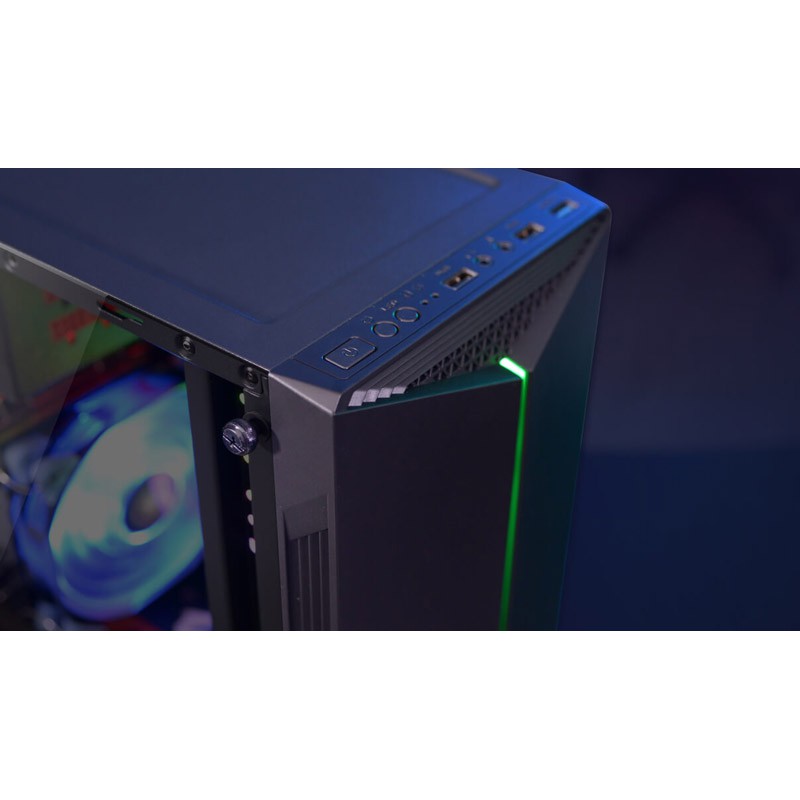 ATX (NP) AeroCool Split TG RGB (Black) - hpbyiqink - ThaiPick