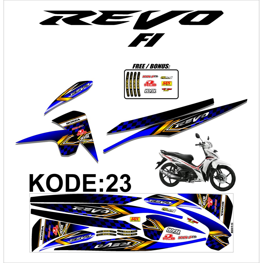 Revo Fi สติ๊กเกอร์ - หัวฉีด Revo สําหรับติดตกแต่งรถแข่ง DA-23 - dewiamh ...