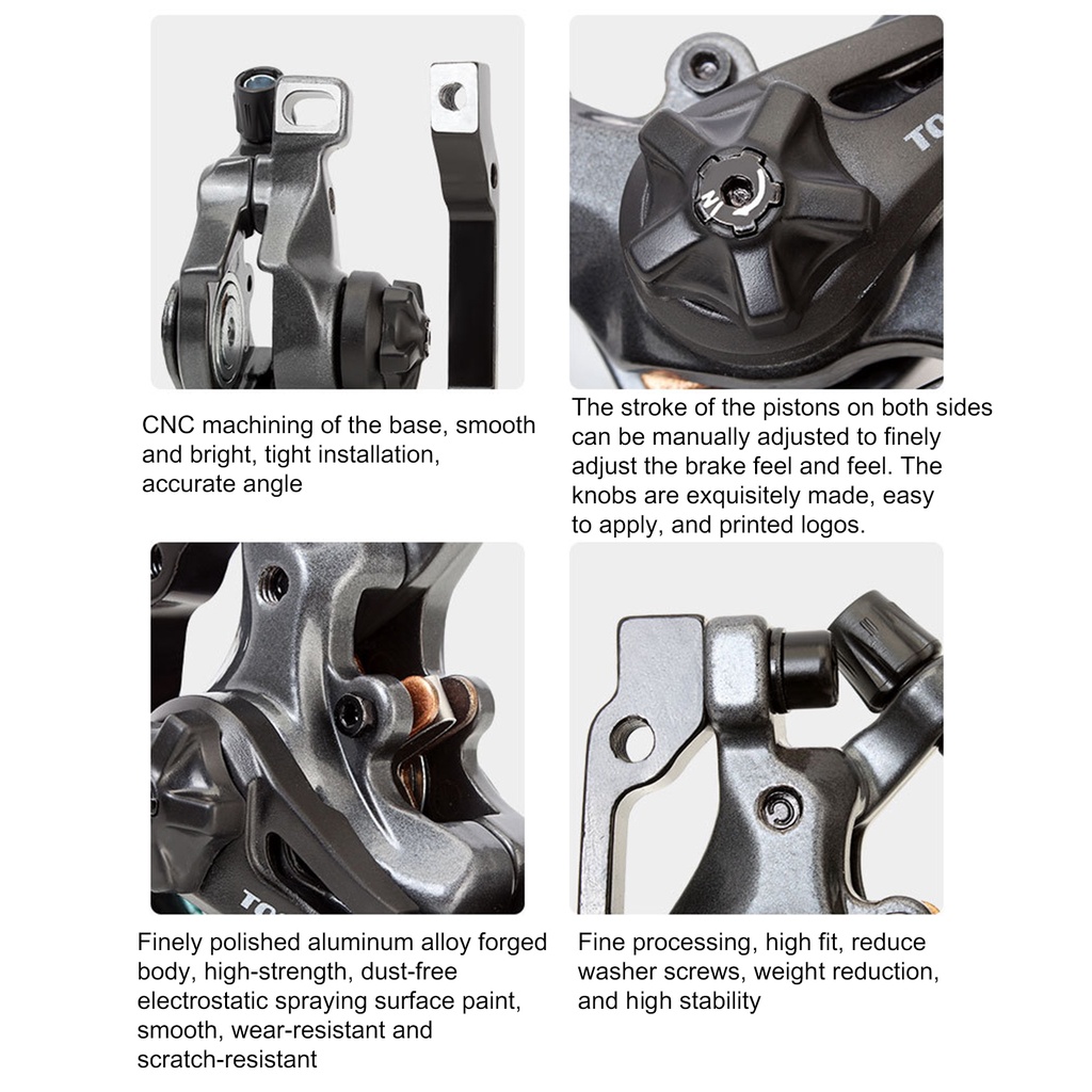 Moon_1 Set TOOPRE Bike Disc Brakes Lightweight Strong Braking Force ...