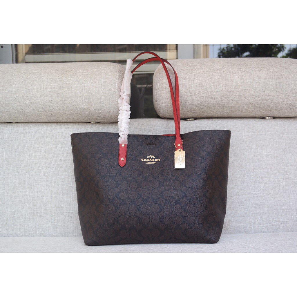 [HU] Juanjuan การจัดซื้อกระเป๋าโท้ทสำหรับสุภาพสตรี COACH 76636 ของแท้ ...