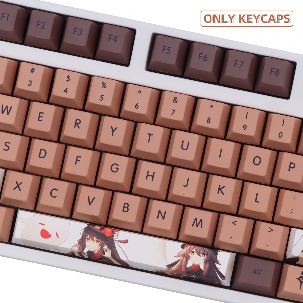แป้นพิมพ์คอมพิวเตอร์ 138keys Genshin Impact Keycaps Game Character ...