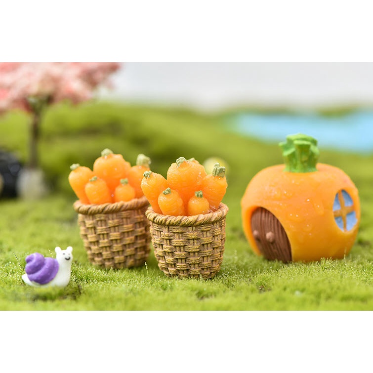 ตุ๊กตาจิ๋ว BUNHO เรซิ่น บ้านกระต่าย ตาแบ๊ว แครอท แฟนซี ของจิ๋ว ประดับ ...