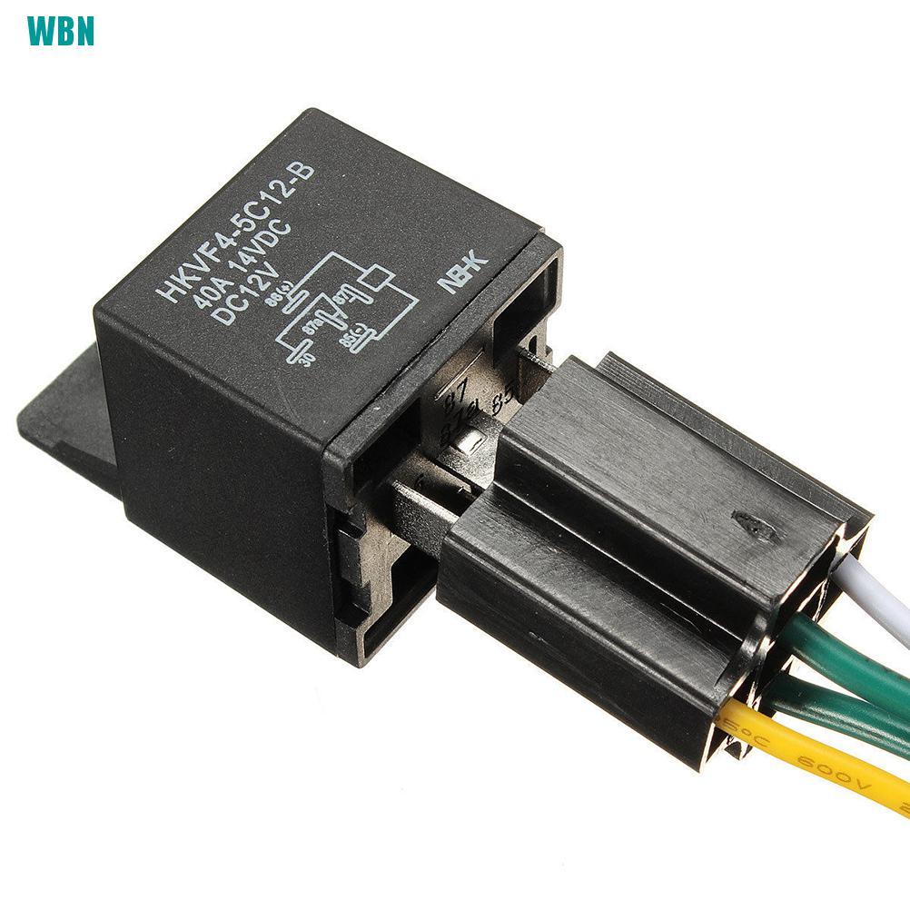 ( Wbn ) อุปกรณ์เสริมรถยนต์ Dc 12v Volt 30 40 A 4 Pin 4 Wire Relay And ...