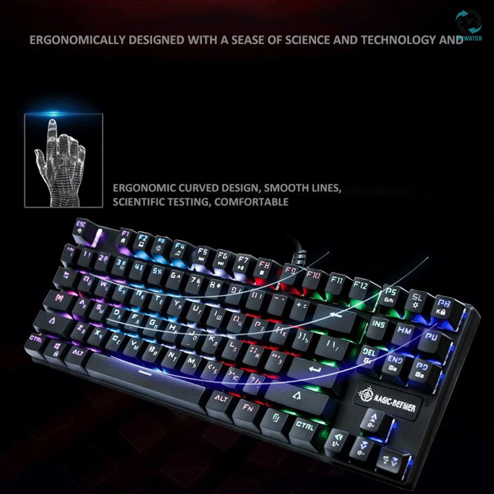 M Magic - Refiner 1506 แป้นพิมพ์เล่นเกมแบบใช้สาย Usb 87 คีย์สําหรับ ...