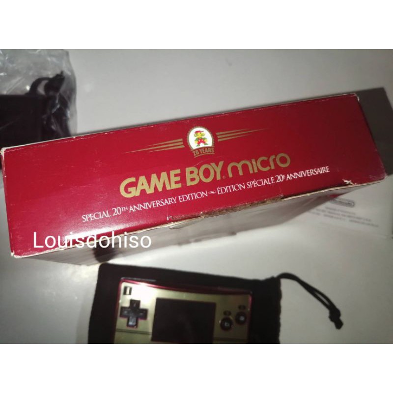 เครื่องเกม Nintendo Gameboy micro ของแท้ เกมส์บอยไมโคร 20th Famicom ...