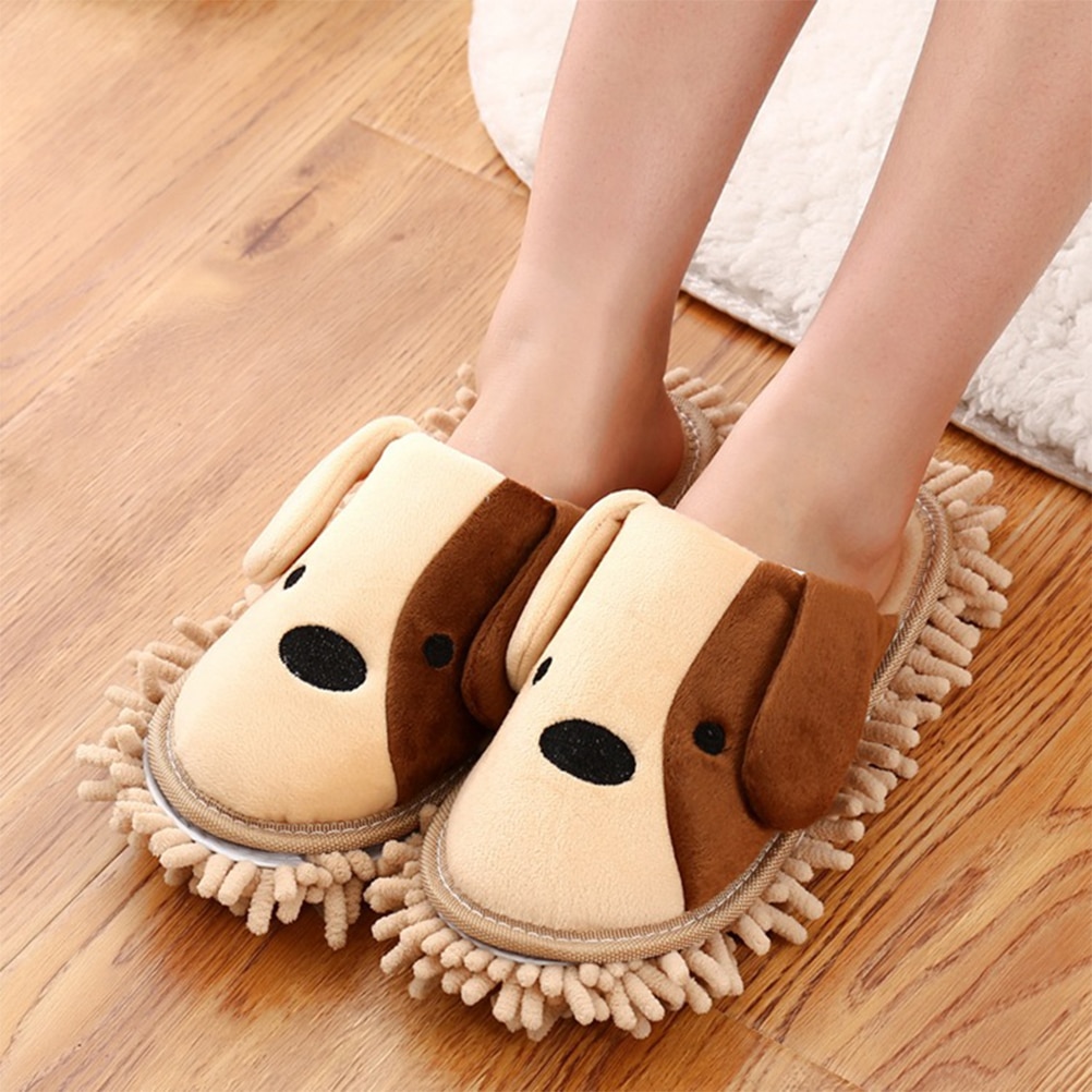 Lazy mop slippers women & man winter unisex bathroom slippers for dry ...