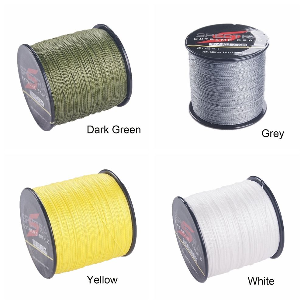 SIMPLE 6-80LB SPECTRA 4 Strands Strong Tackle Wire Sea Fishing Line ...