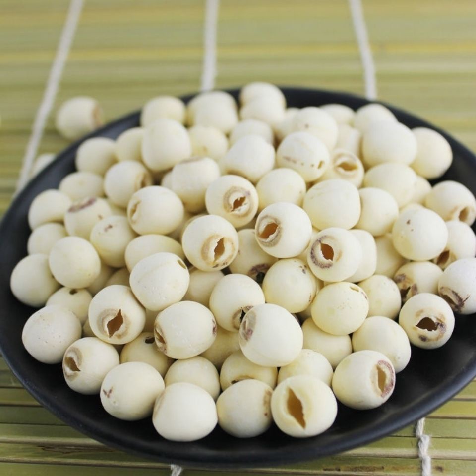Xiangtan Natural Coreless White Lotus Seed ลอกผ่าน Core White Lotus ...