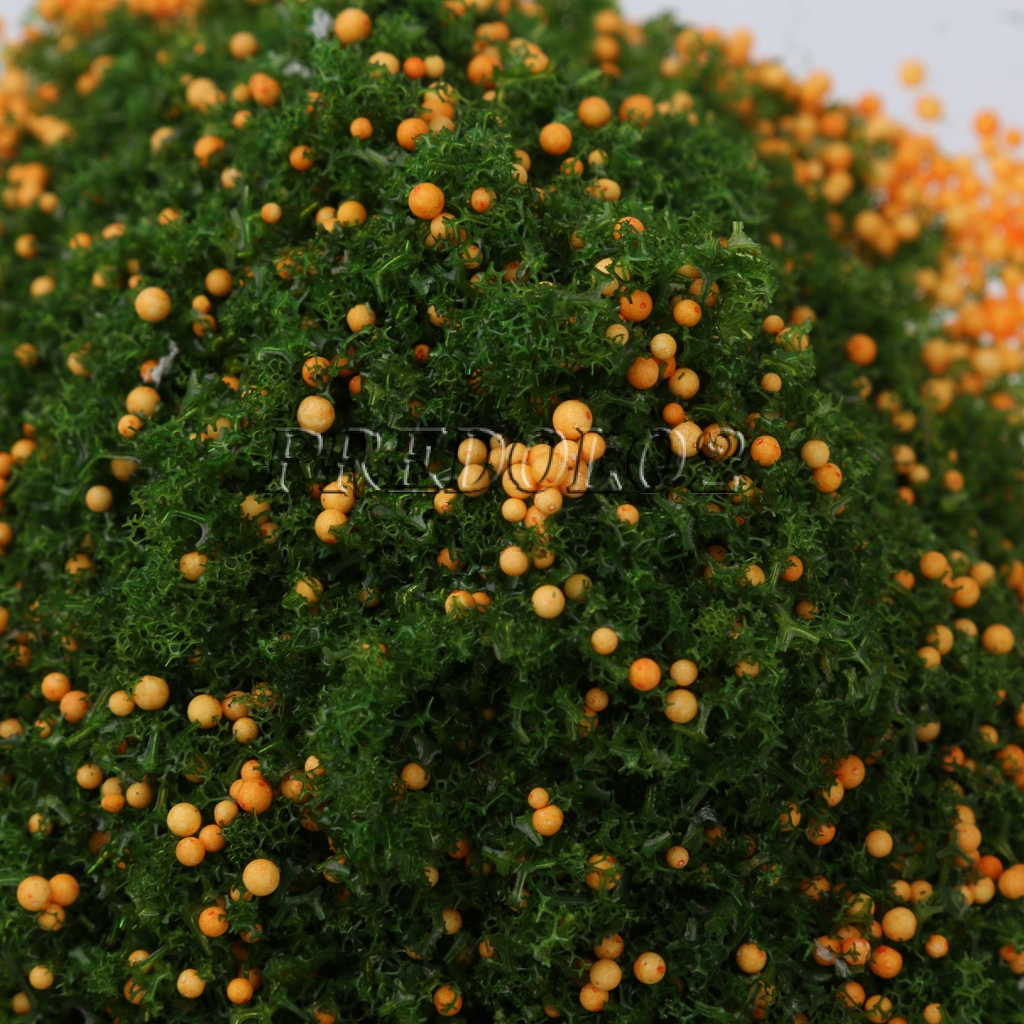 Diorama Accessory Foliage Model DIY Mini Tree Scenic Orange Fruit Green ...