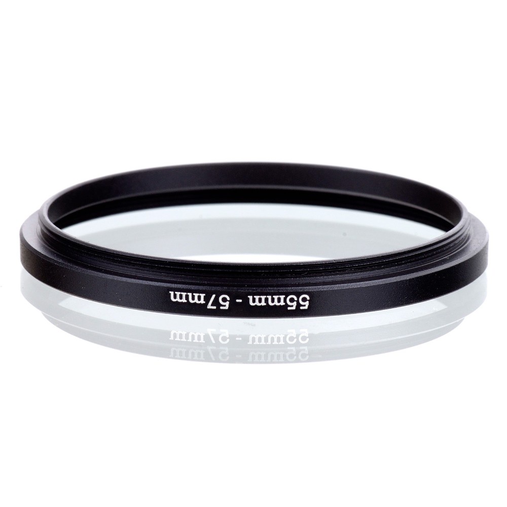 55mm 57mm 55 57mm 55 to 57 Step Up Ring Filter Adapter black ...