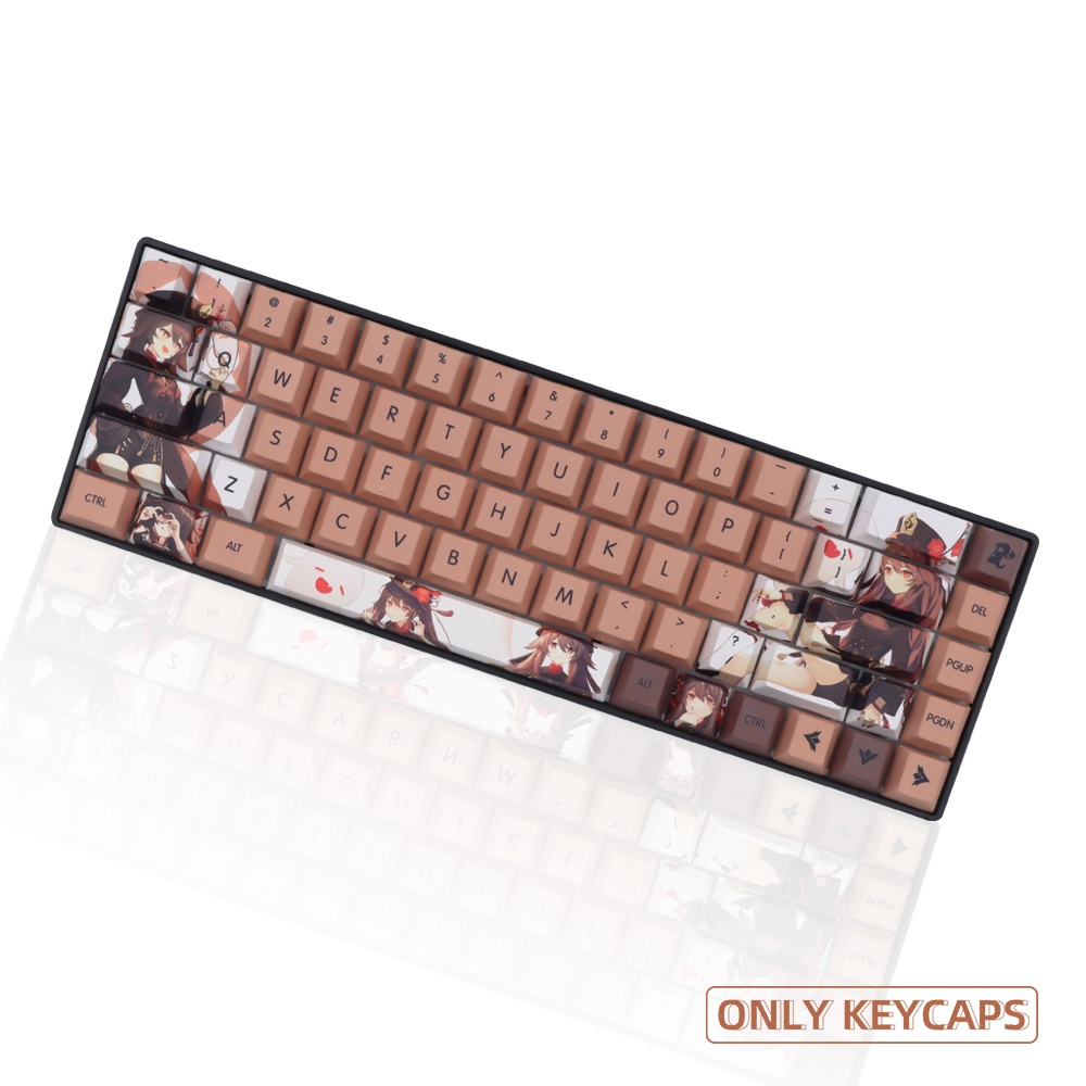 แป้นพิมพ์คอมพิวเตอร์ 138keys Genshin Impact Keycaps Game Character ...