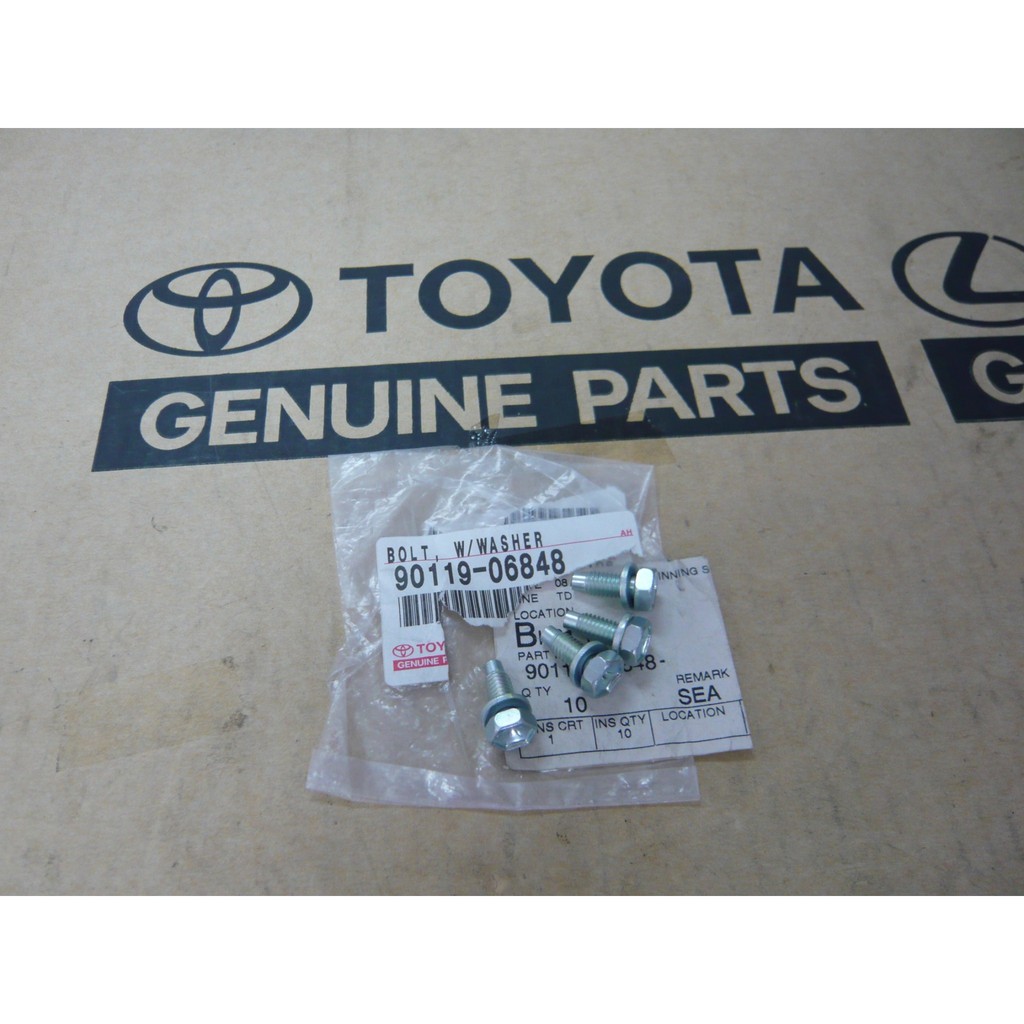 198. 90119-06848 น๊อตอ่างเครื่องตัวผู้ CAMRY ปี 2004 ของแท้ เบิกศูนย์ ...