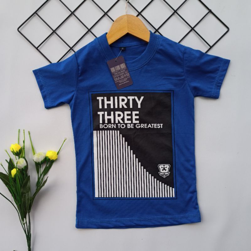 เสื้อยืด ลาย distro thirty three thirteen สําหรับเด็กอายุ 1-8 ปี ...