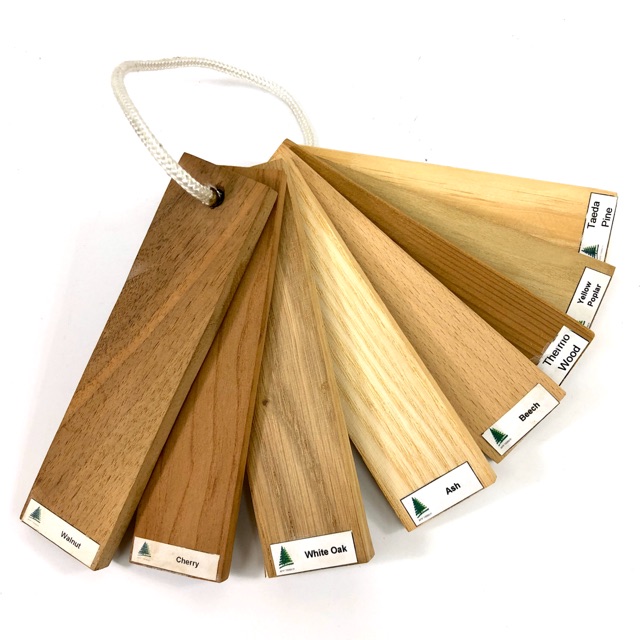 Samples Wood swatch 8 different high quality solid wood Pantone ...