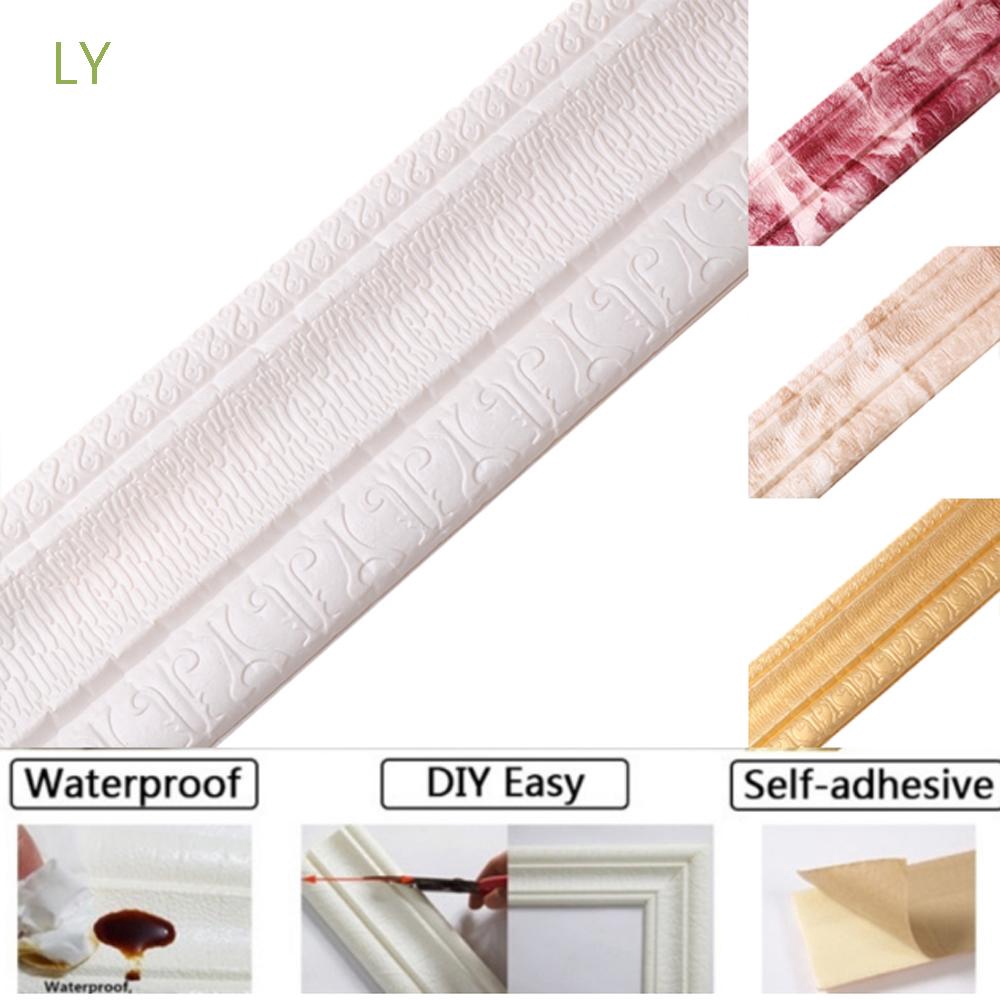 LY Wall Decoration DIY Edge Sticker 3D Solid Waterproof Wallpaper ...