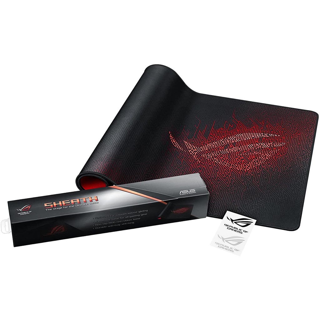 ASUS ROG Sheath Extended Gaming Mouse Pad Ultra-Smooth NC01-1A #แผ่นรอง ...