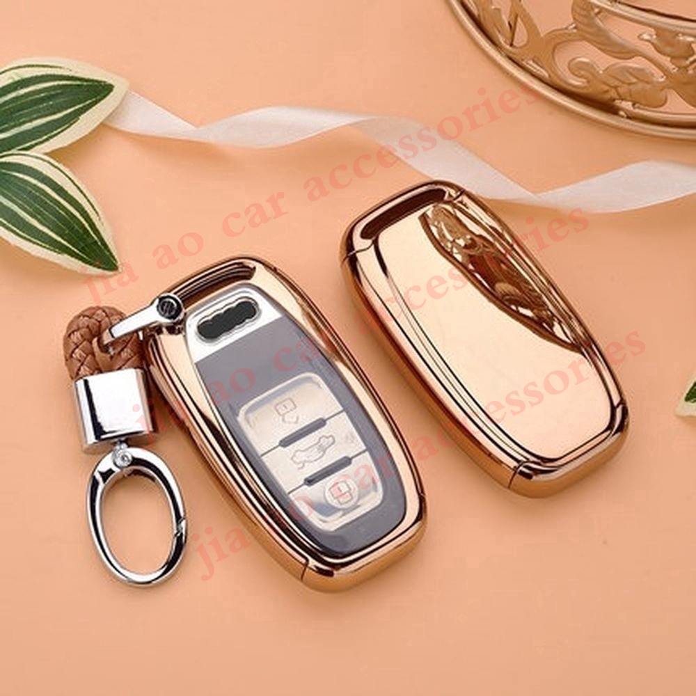 NEW TPU PC ฝาครอบป้องกันที่สำคัญสำหรับยู d ฉัน A4 A5 A6 A4L A6L Q5 S5 S7 ปกป้องเชลล์รถยนต์จัด ...