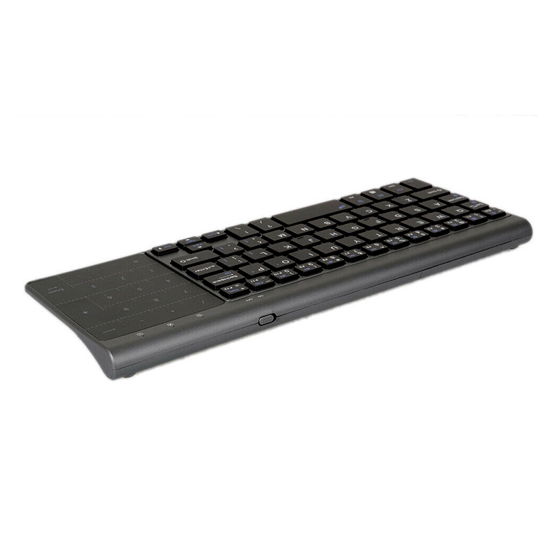 59 Keys Wireless Keyboard with Number Touchpad Mouse 2.4G Thin Numeric Keypad for Android ...
