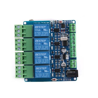 Modbus RTU 4 Channel 12V Relay Output Board Module Switch Input RS485 / TTL | Shopee Thailand