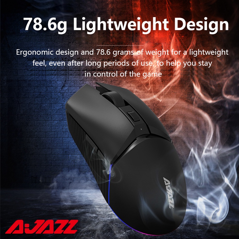 AJAZZ I309Pro Light Weight Mouse Wireless 2.4Hz Dual-mode RGB Mouse ...