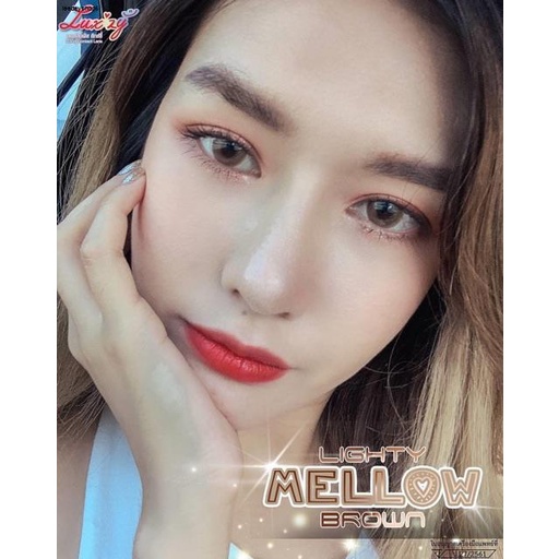 มีสินค้าพร้อมส่งจากกรุงเทพ คอนแทคเลนส์ ขนาดมินิBrown Lightly Mellow (Luxzylens) - leedayshop5 ...