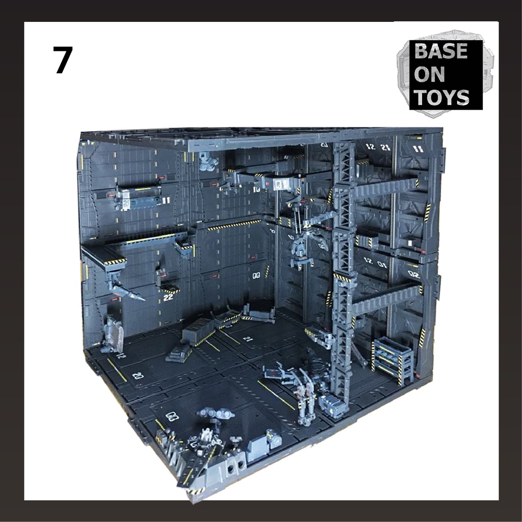 ฉากโรงซ่อมหุ่น แบบ Set CG Domain Base Action Base โรงซ่อมกันดั้ม โรง ...