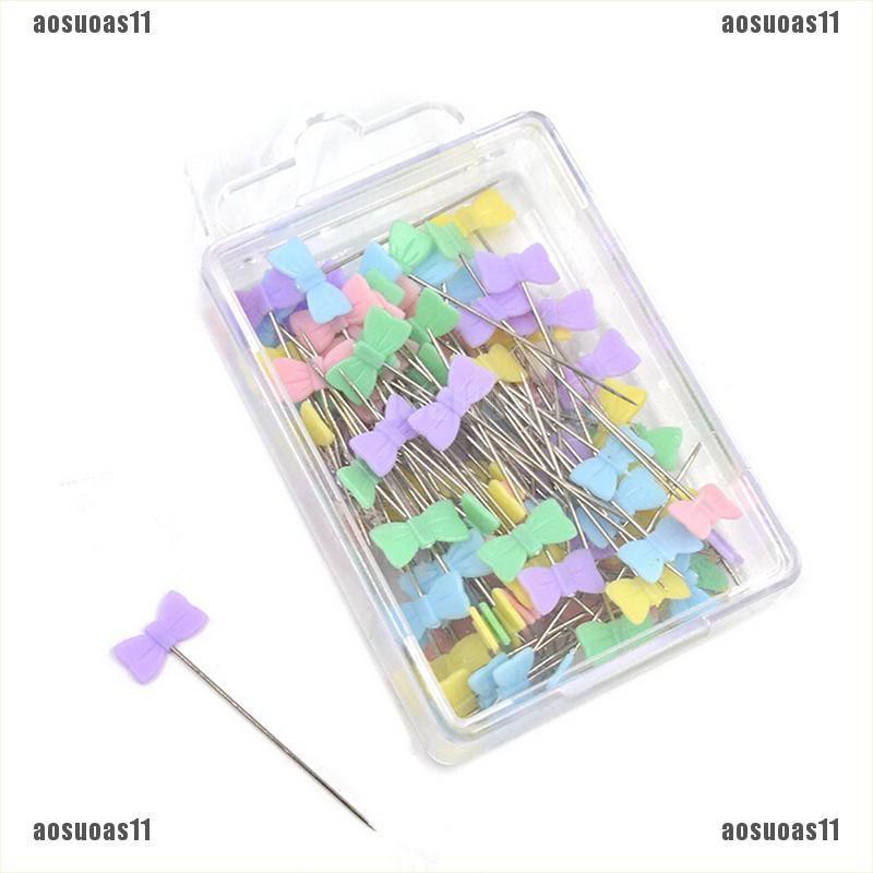 【aosu•OAS】100X Patchwork Pins Flower Button Head Pins DIY Quilting Tool ...