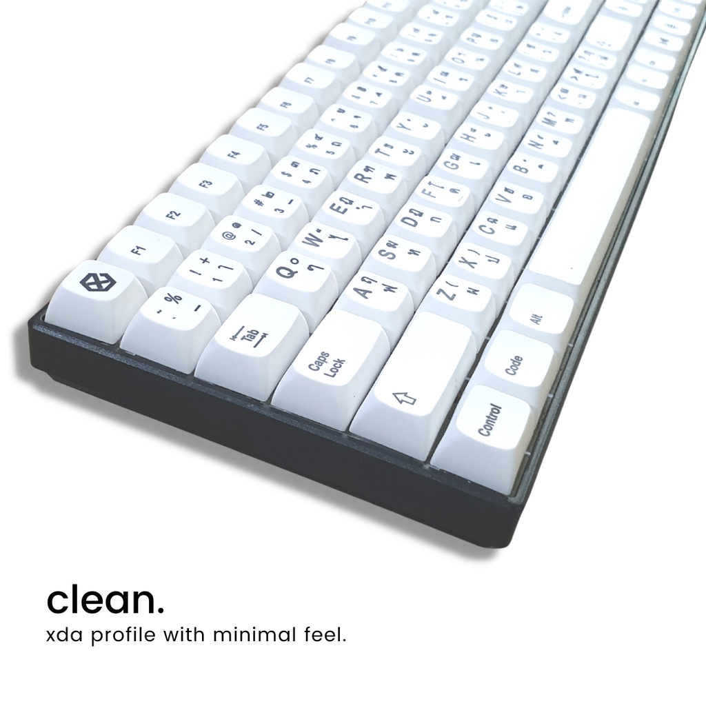 Thai Keycaps Minimalist White XDA Thai Keycap Set ปุ่มคีย์แคปภาษาไทย ...