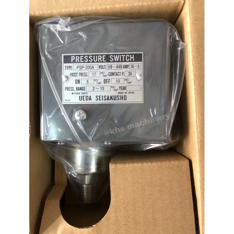 สวิทซ์ออโต้ปั้มลม เพรสเชอร์สวิทซ์ pressure switch UEDA PSP-200A ของแท้ ...