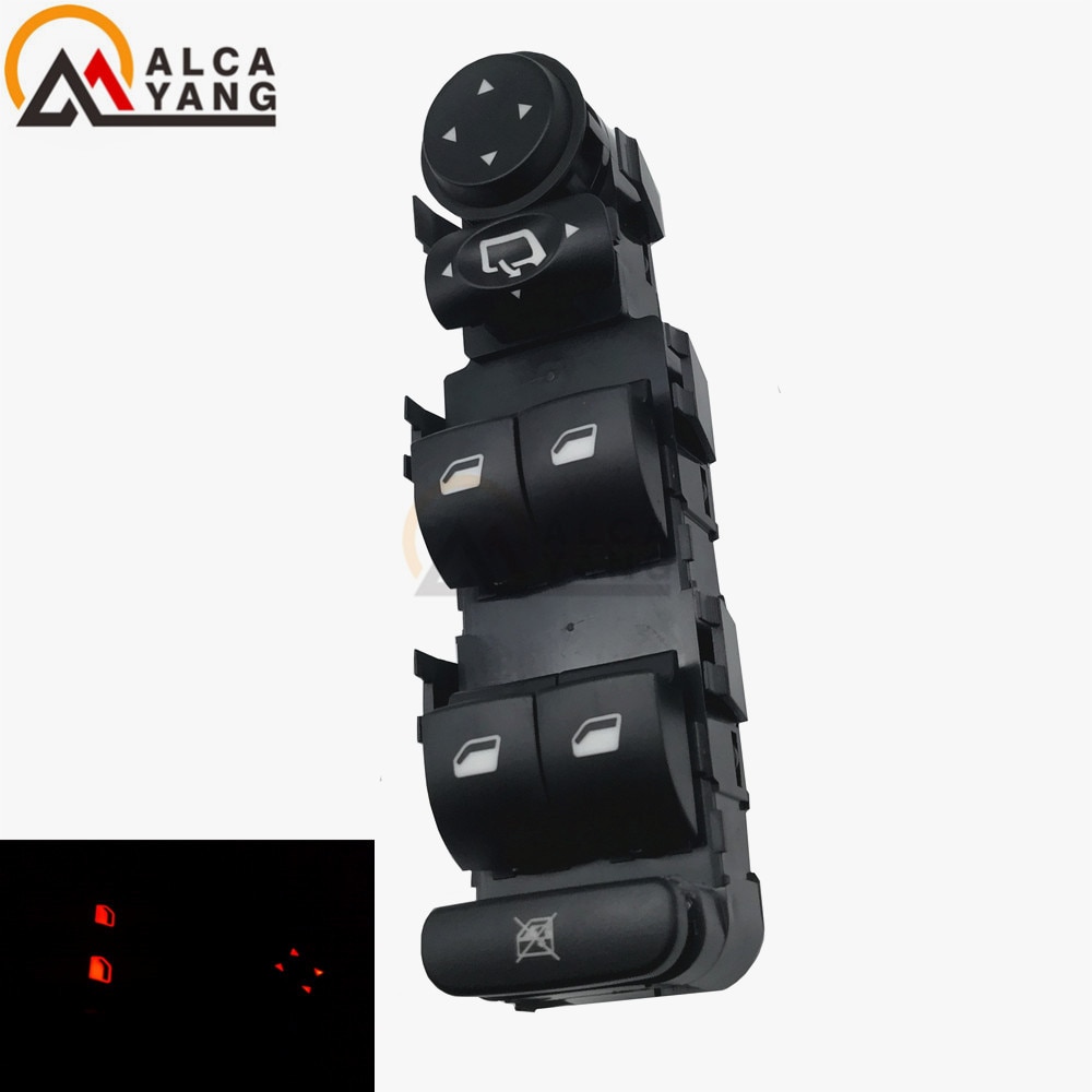 แผงสวิตช์หน้าต่างไฟฟ้า 9 Pin สําหรับ Citroen C4 2004-2010 6554.HA 6554 ...