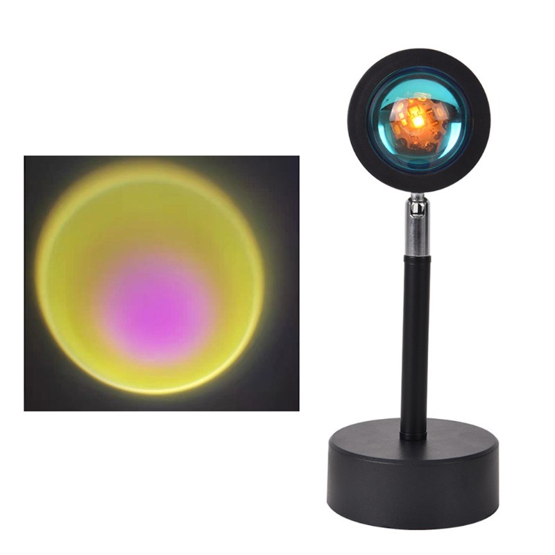 Sunset Rainbow Projection Lamp USB Table Atmosphere LED Night Light ...