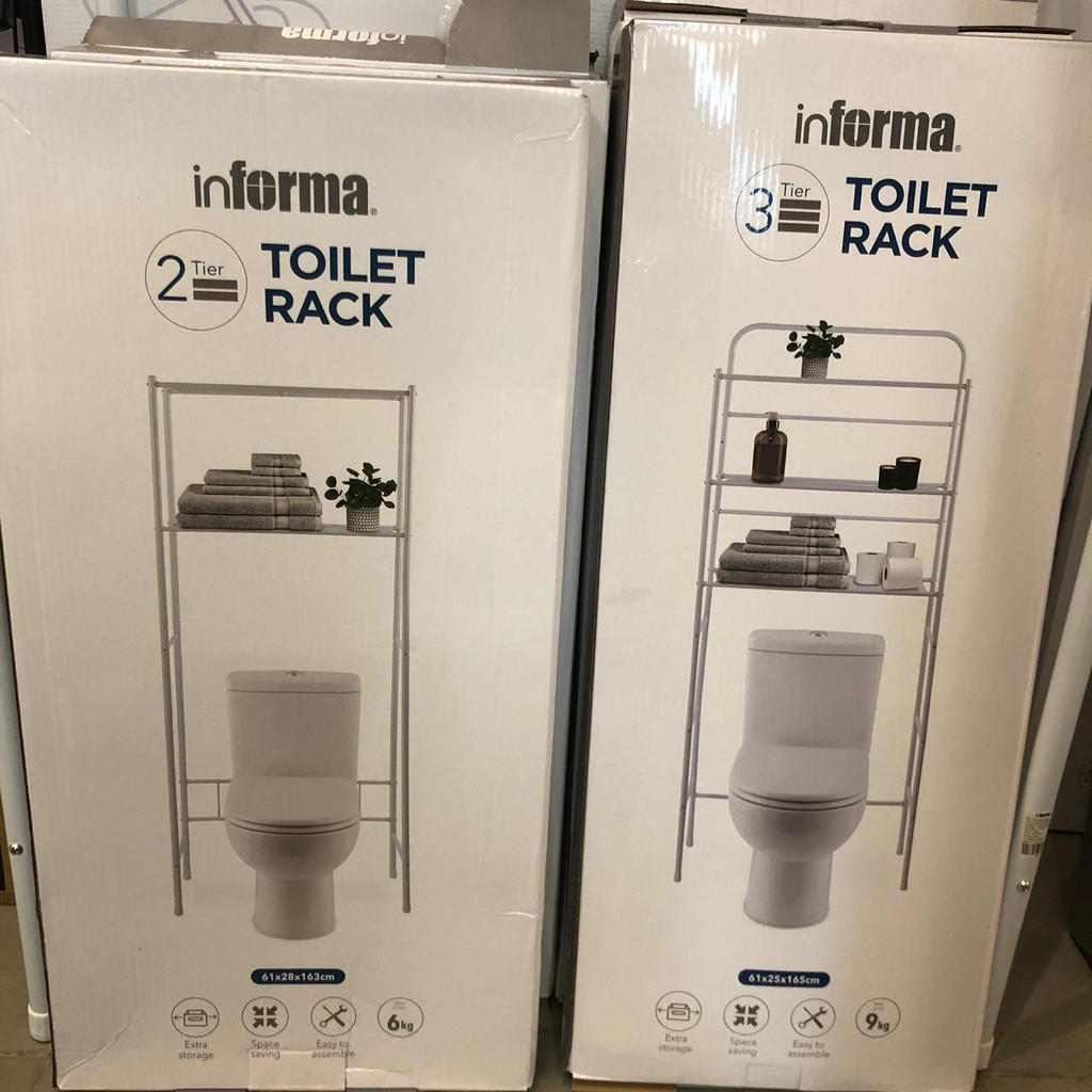 Informa - RACK TOILET เครื่องซักผ้า 2 ชั้น / TOILET RACK 3 ดอกไม้ WC ...